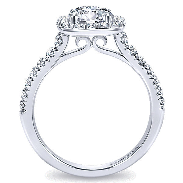 14k White Gold Contemporary Semi-Mount Engagement Ring – Jimmy's Jewelers
