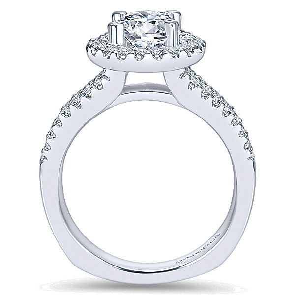 14k White Gold Contemporary Semi-Mount Engagement Ring – Jimmy's Jewelers